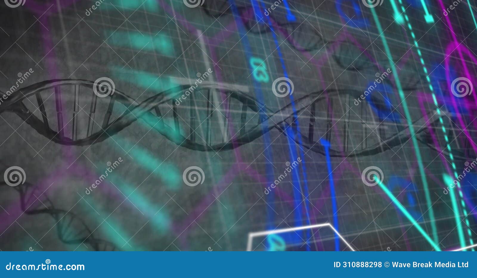 Image of Scope Scanning Over Dna Strand Stock Photo - Image of ...