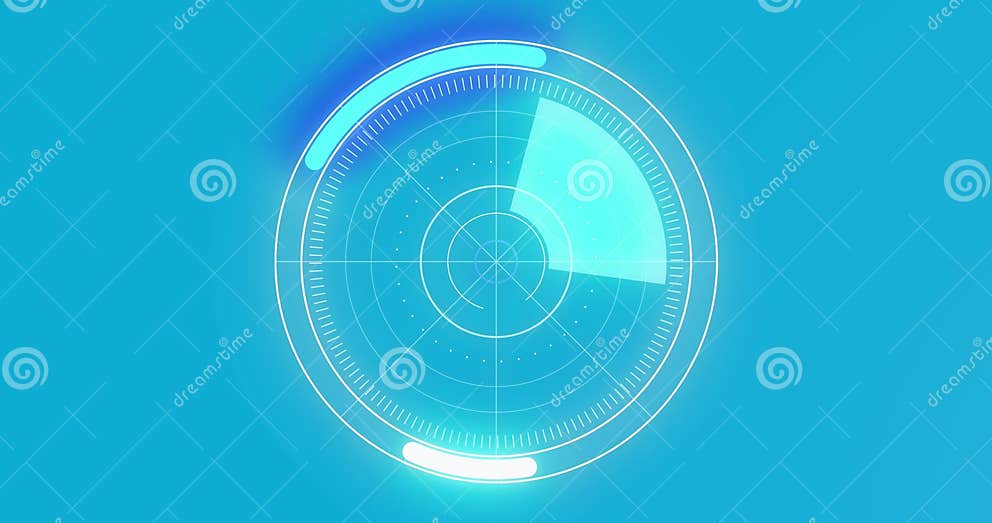 Image of Scope Scanning and Processing on Blue Background Stock Photo ...
