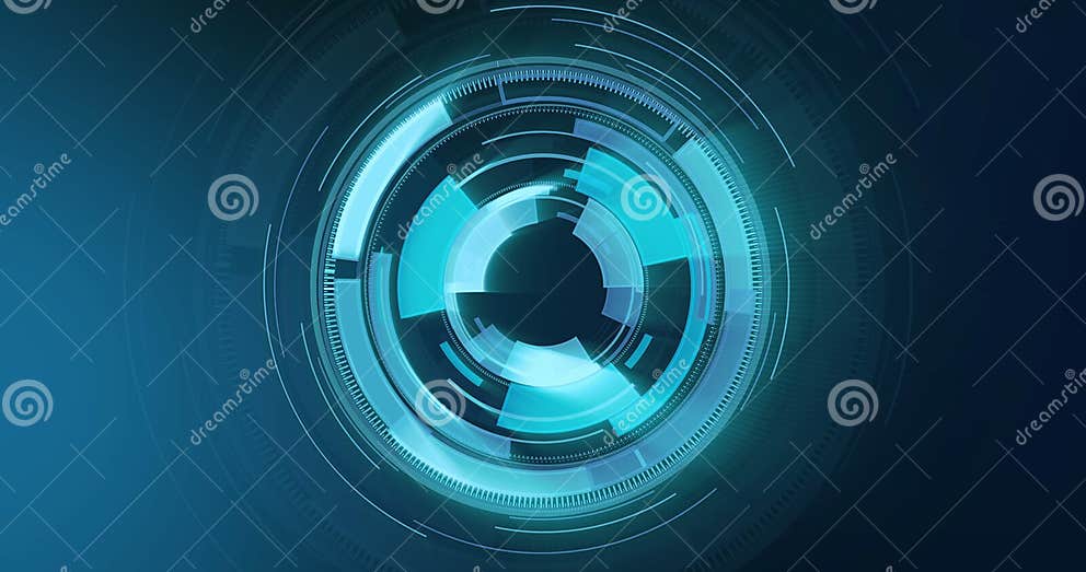 Image of Scopes Scanning on Blue Background Stock Illustration ...