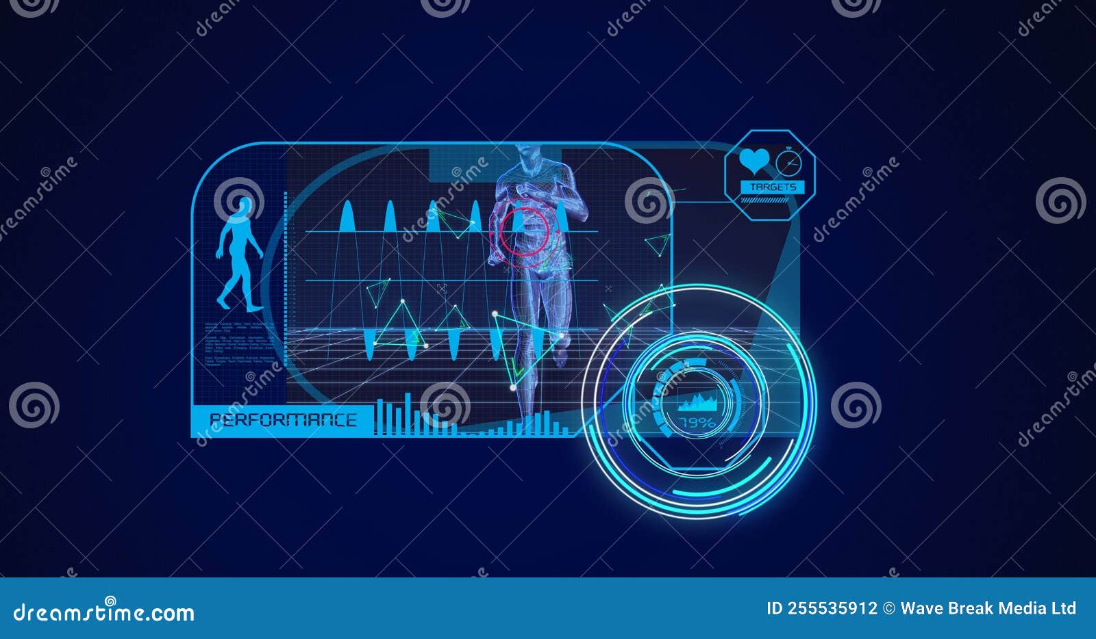 Image of Scopes Scanning and Medical Data Processing Over Digital ...