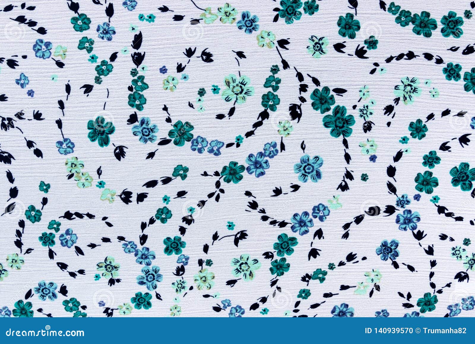 White Flower Cloth Texture