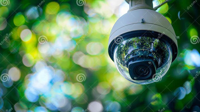 An Image of a Security Camera on a Tilt Allowing for Vertical Movement ...