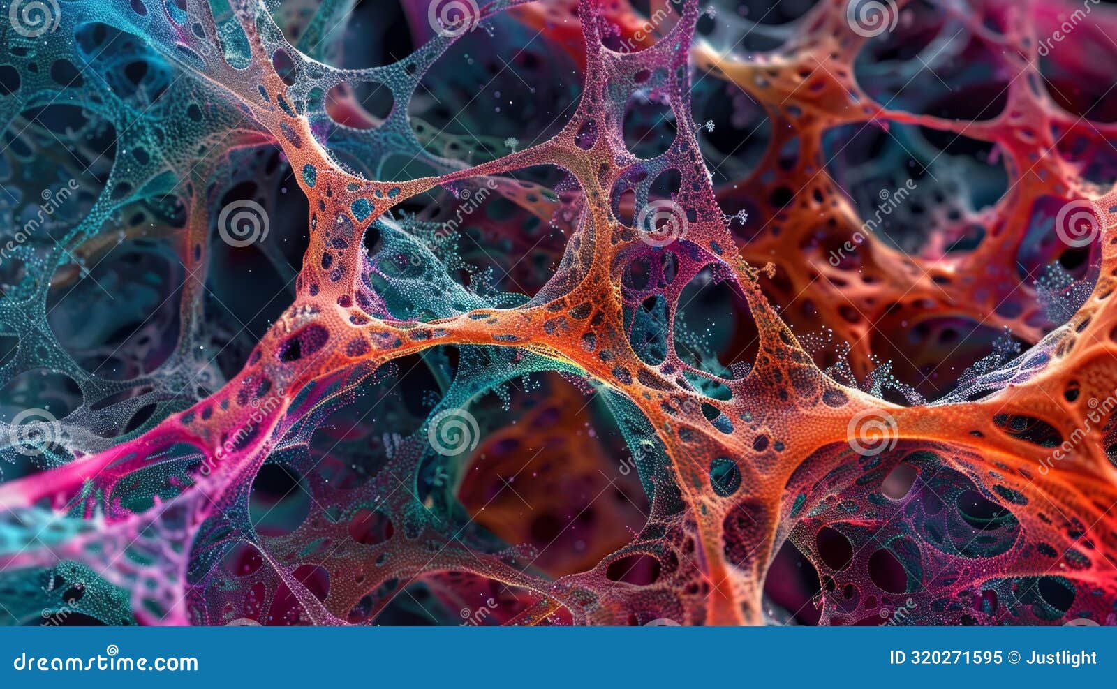 In this Image we See a Complex Web of Collagen and Elastin Fibers Which ...