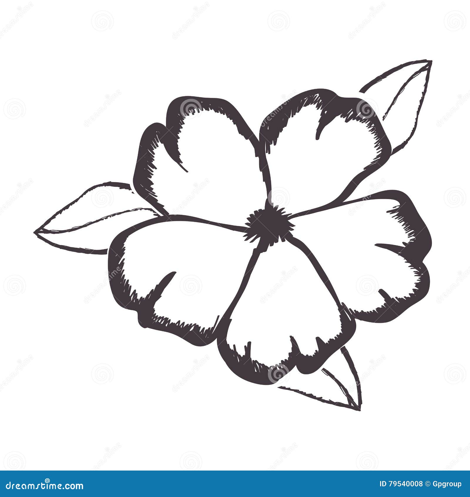 Image Sensible D'icône De Dessin De Fleur Illustration de Vecteur ...
