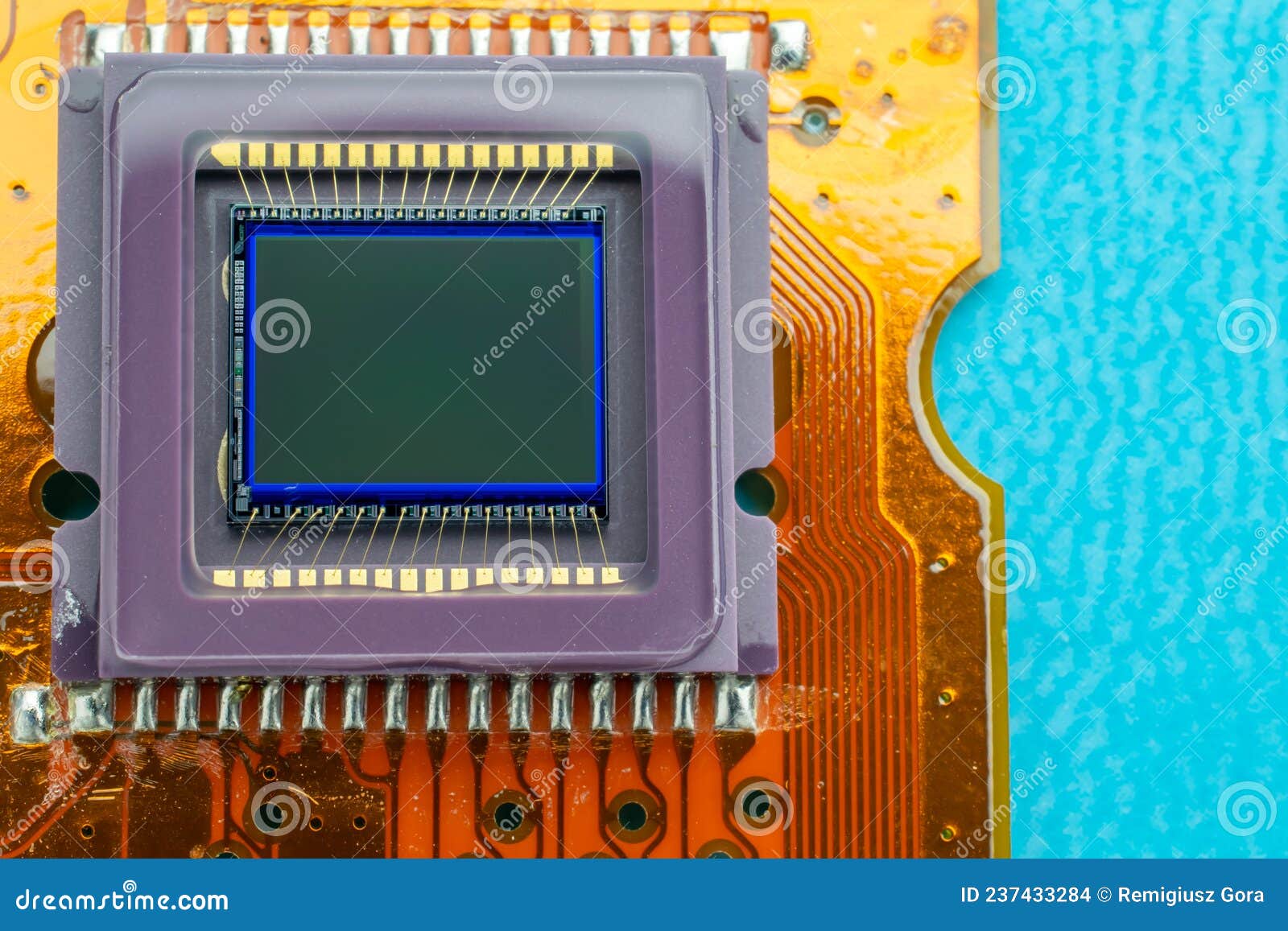 Image sensor of a camera stock photo. Image of glass - 237433284