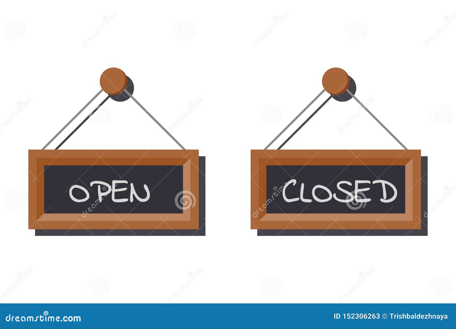 We Are Closed. Business Closure Sign. Picture Frame With 3d Quotation ...