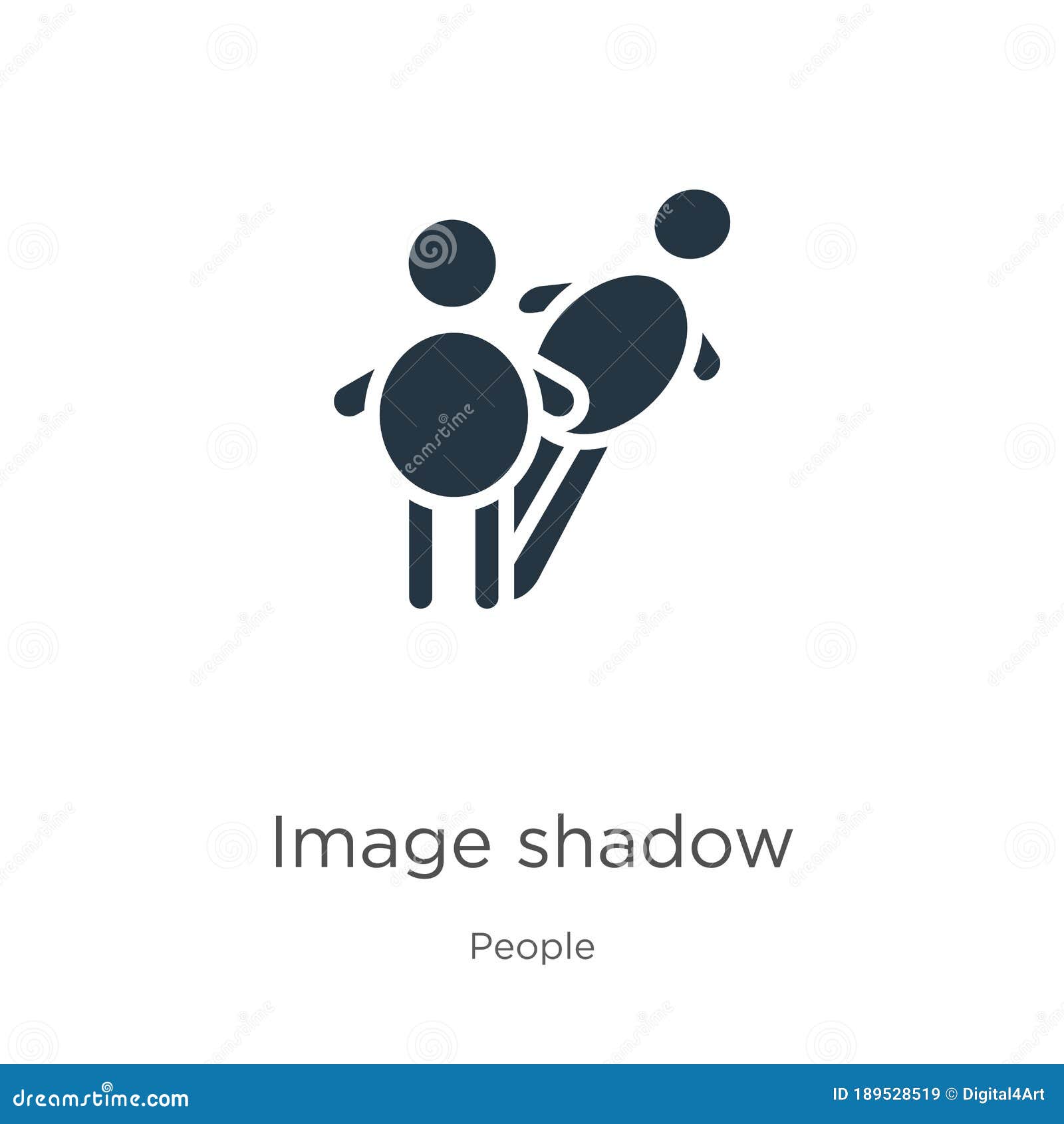 Image Shadow Icon Vector. Trendy Flat Image Shadow Icon from People ...