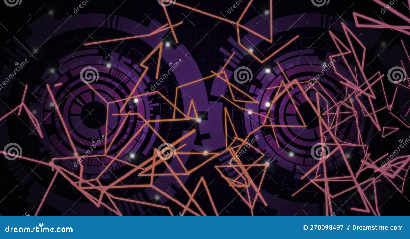 Image of Shapes and Scopes Scanning Over Black Background Stock ...