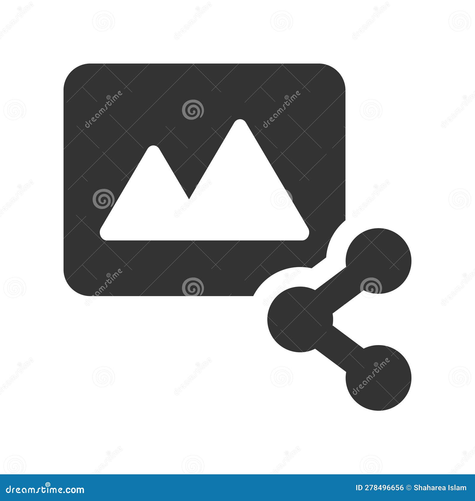 Image sharing icon stock vector. Illustration of sharing - 278496656