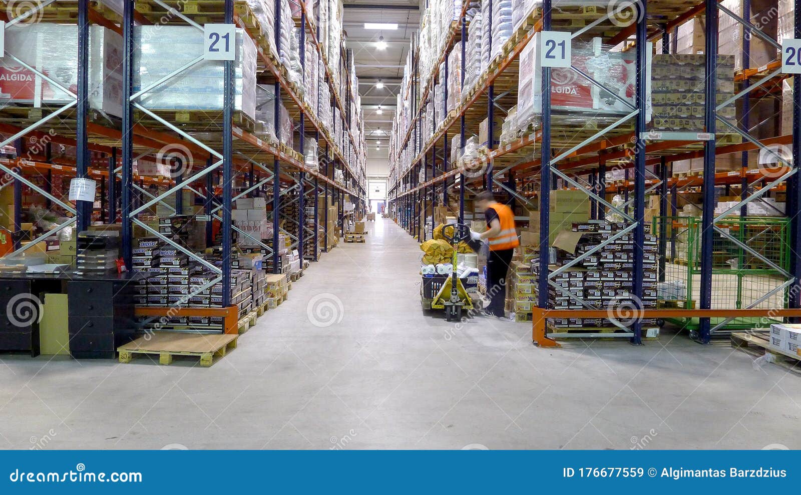 Interior of a Modern Warehouse,Â Logistics Editorial Stock Image ...