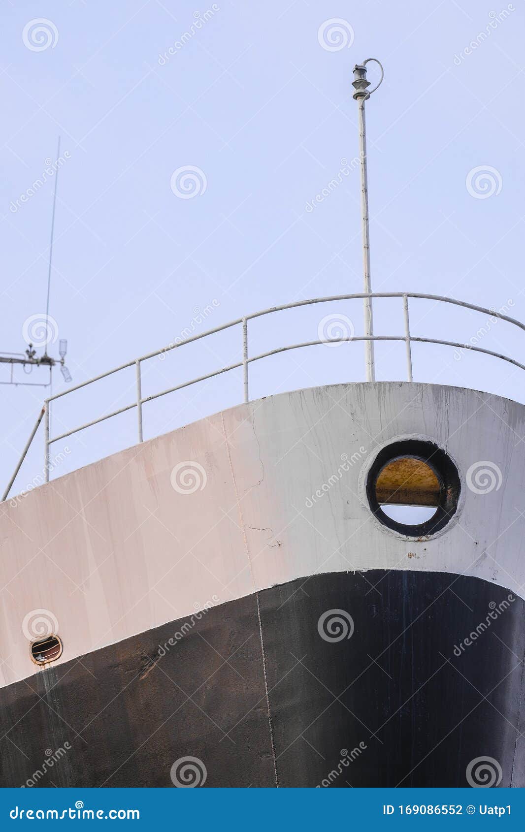 Image of a ship`s bow stock photo. Image of freight - 169086552