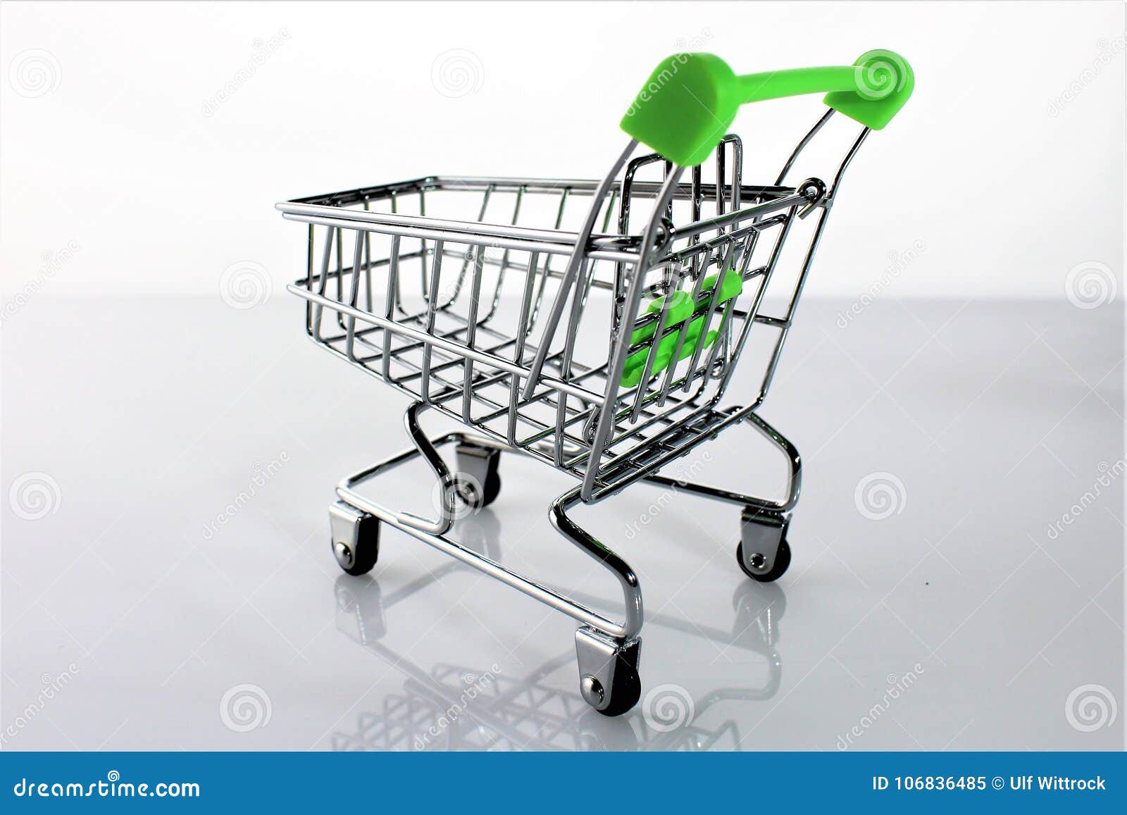 An Image of a Shopping Cart with Shadow Stock Image - Image of store ...