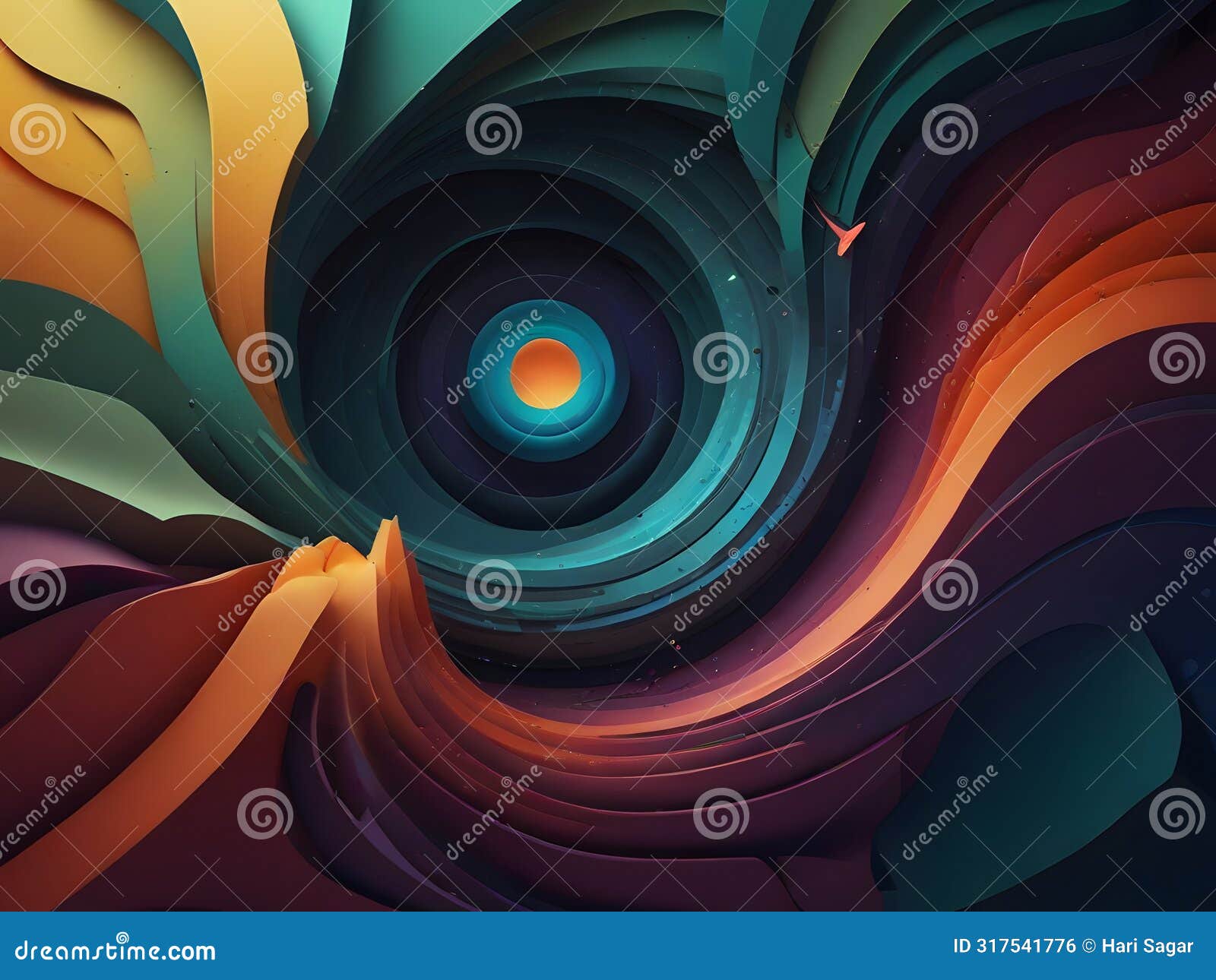Dimensional Intricacy: an Abstract 3D Design for Engaging Visuals Stock ...