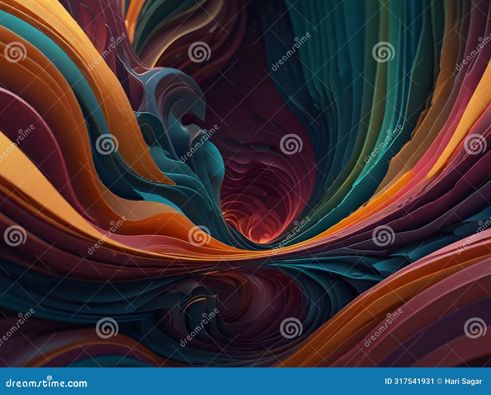 Dimensional Intricacy: an Abstract 3D Design for Engaging Visuals Stock ...