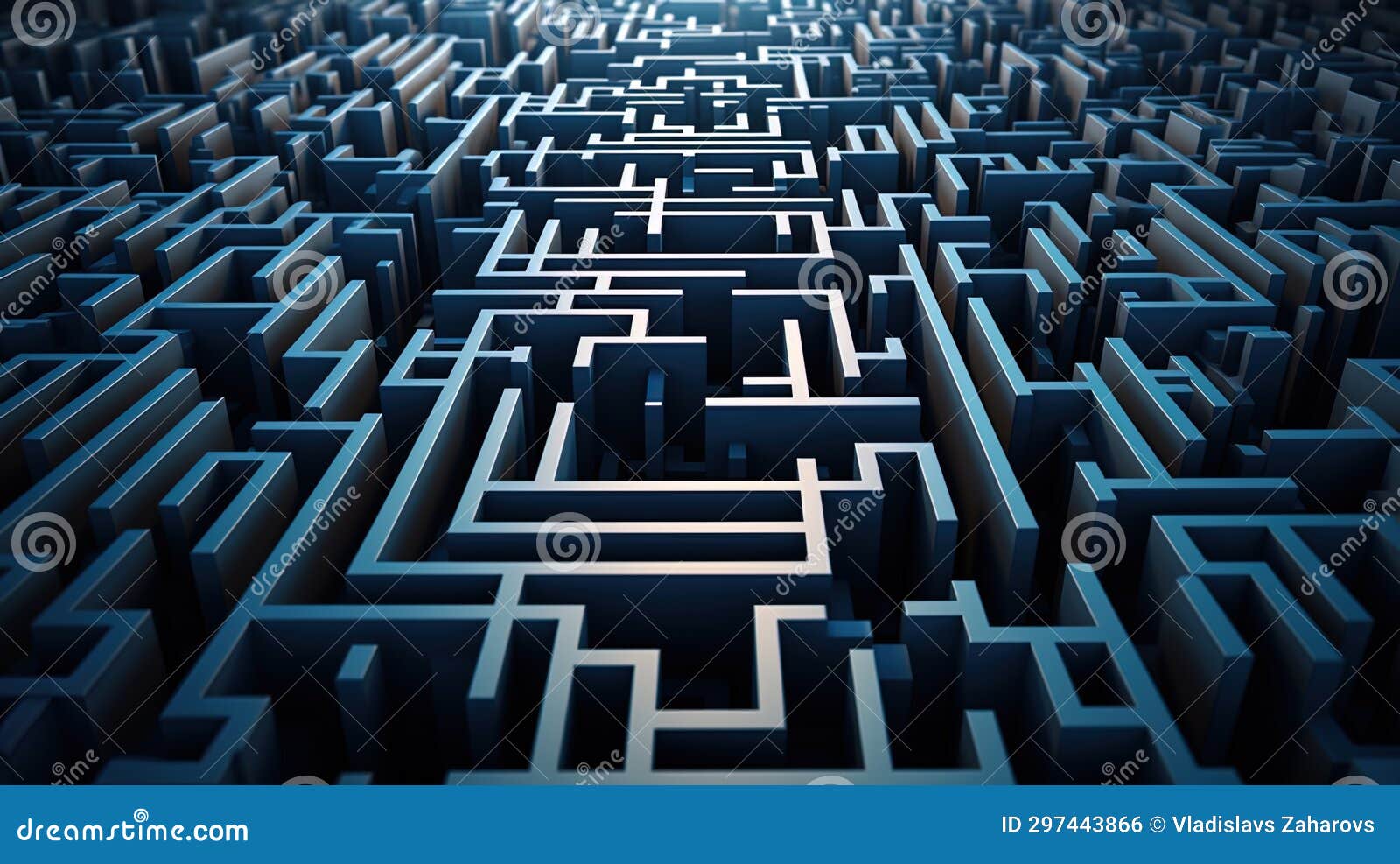 Image Showcases Abstract Lines, Forms Constructing a Labyrinth ...