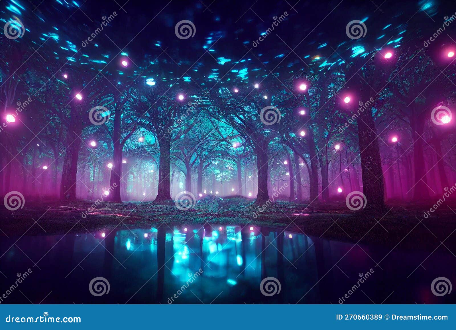 Hyperdimensional Mirror Portal In A Futuristic Cyber Royalty-Free Stock ...