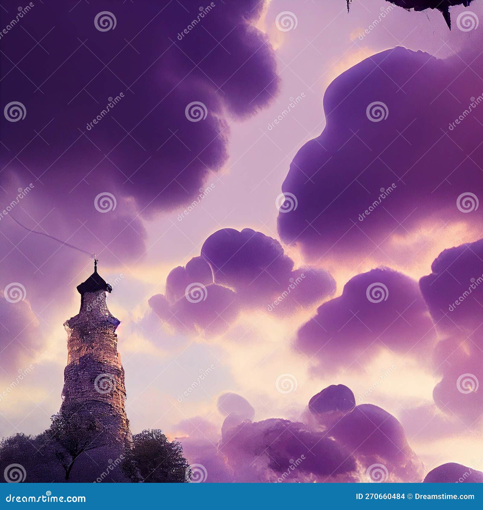 Rapunzel In The Tower, With The Witch Cartoon Vector | CartoonDealer ...