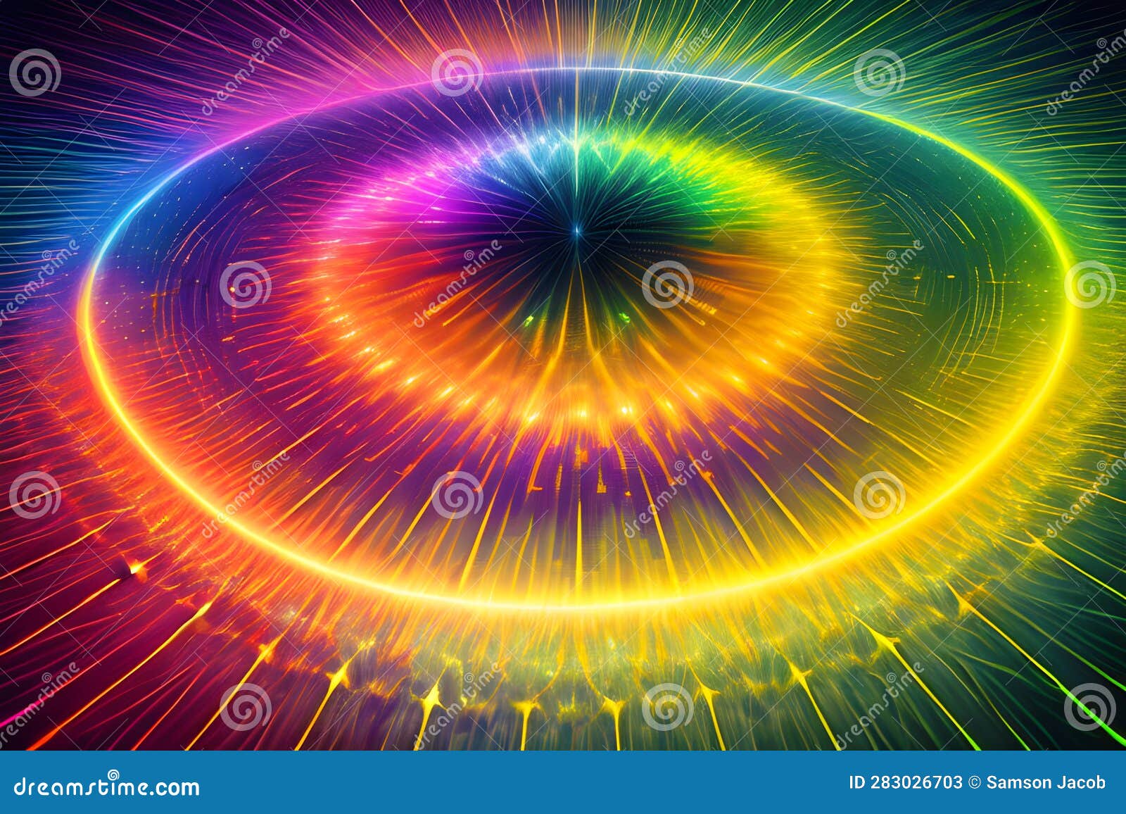 Bursts of Light Vivid Colors Glowing Effects Generated by Ai Stock ...