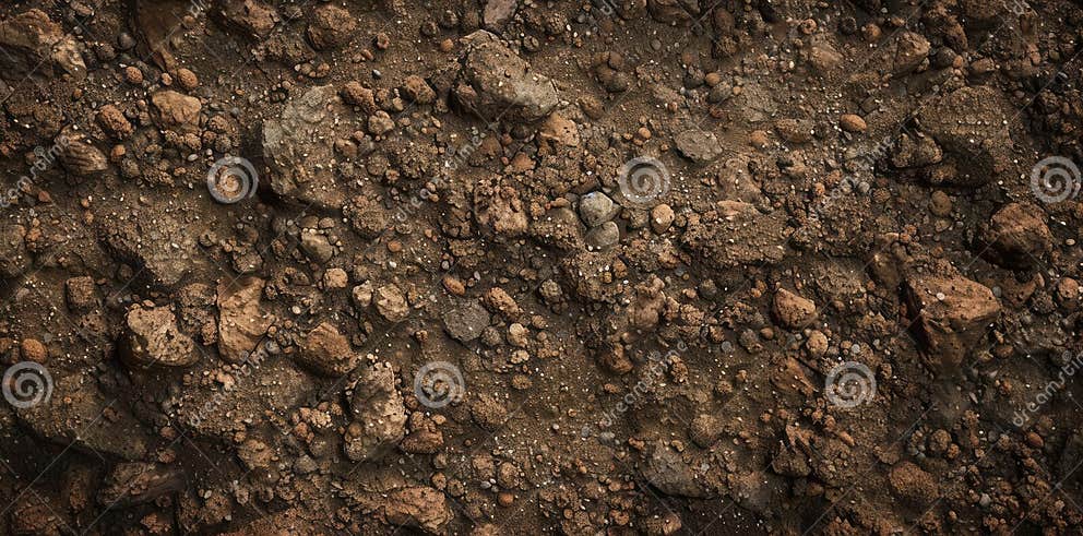 Disorganized Earth. Soil Texture Exploration Stock Illustration ...