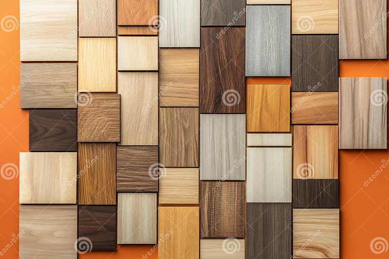 Modern Laminate Flooring Display Samples Stock Illustration ...