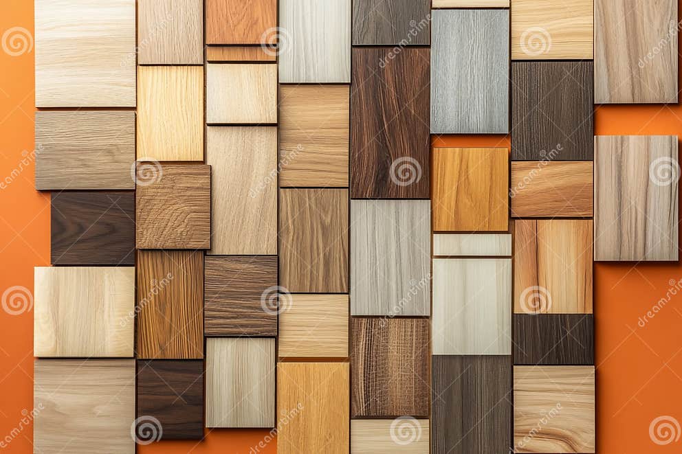 Modern Laminate Flooring Display Samples Stock Illustration ...