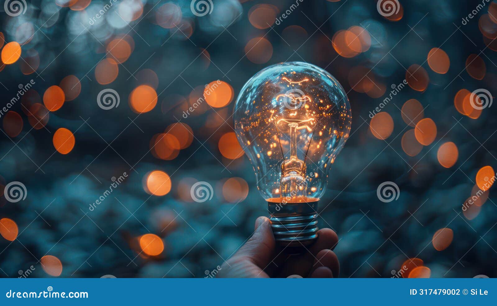 Creative Idea Conceptual Image with Lightbulb and Brainstorming ...