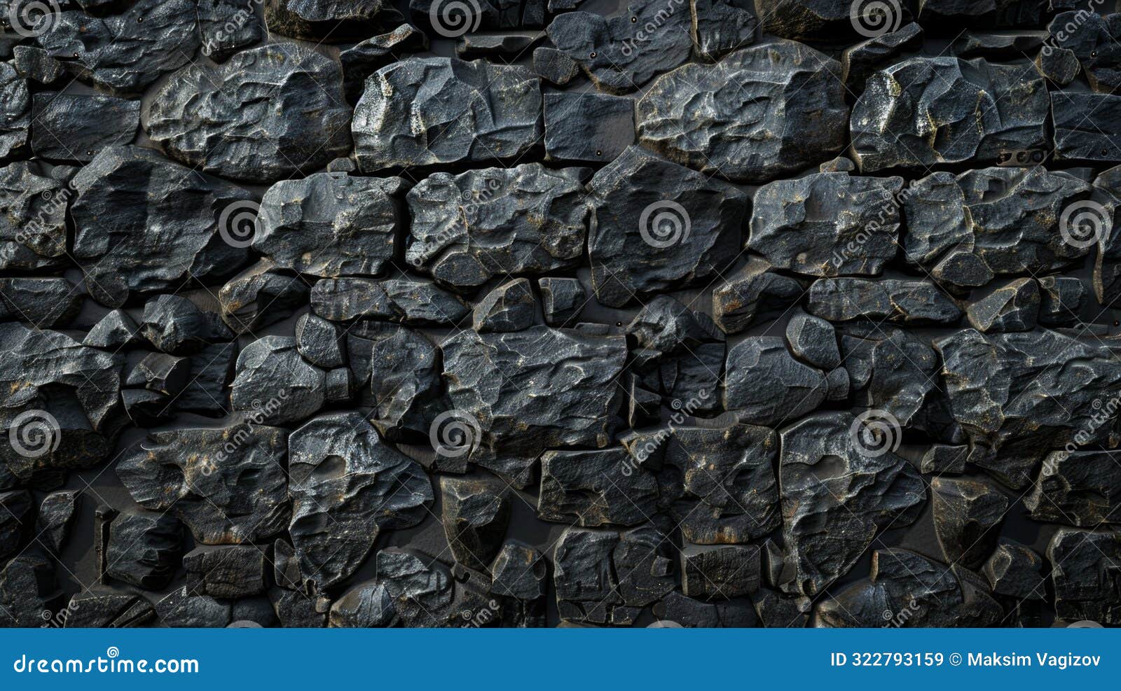 Dark Stone Wall Texture, Generative AI Stock Image - Image of wall ...