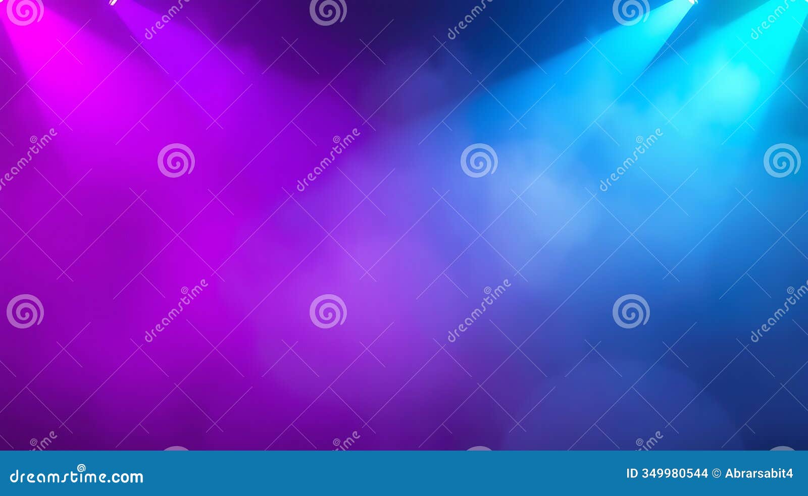 Abstract Purple and Blue Stage Lighting with Smoke (completed ...