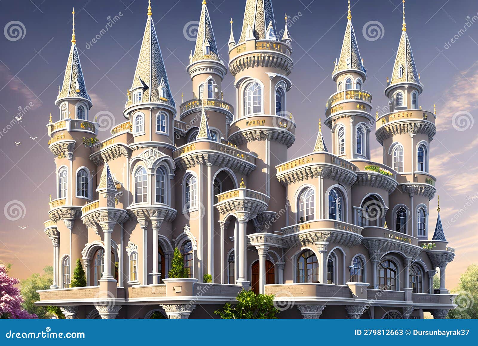 A Magnificent Castle Incorporating Modern Architecture. AI Generated ...