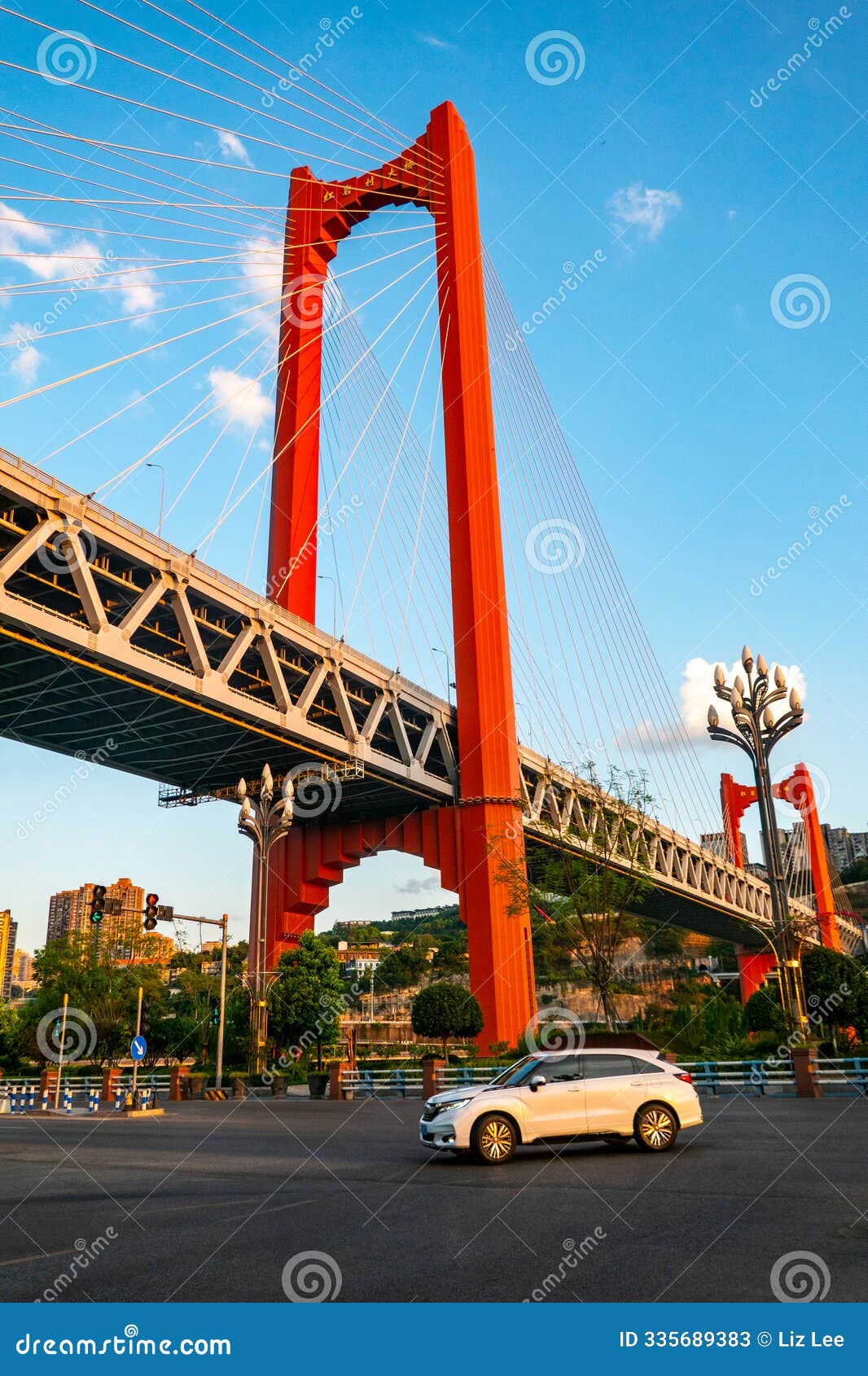 Hongyan Village Bridge Spanning the Jialing River in Chongqing ...