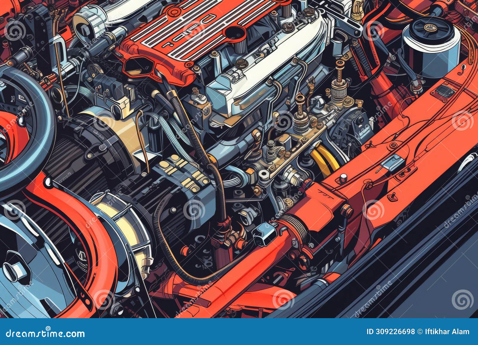 This Image Showcases the Intricate Design and Mechanical Components of ...