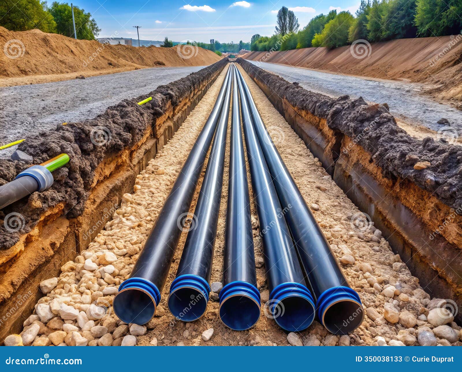 Water Distribution Well Replacing Reconstruction Of City Utility Sewage ...