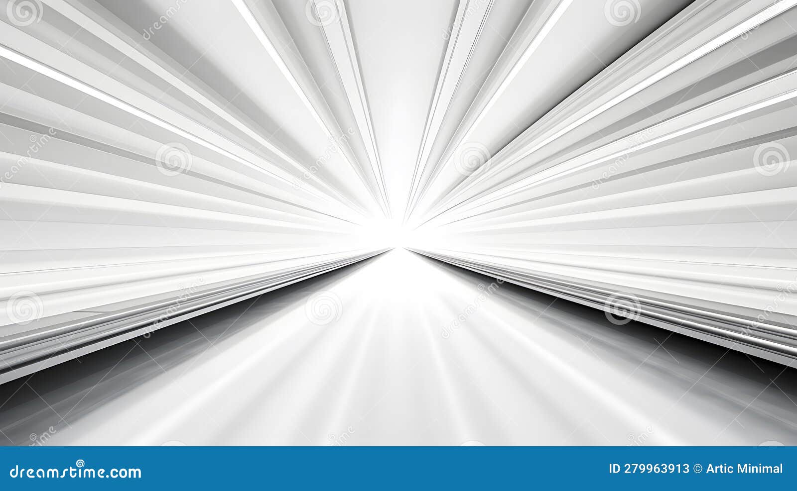 Simplicity in White Abstract Background with Radiant Rays Stock ...