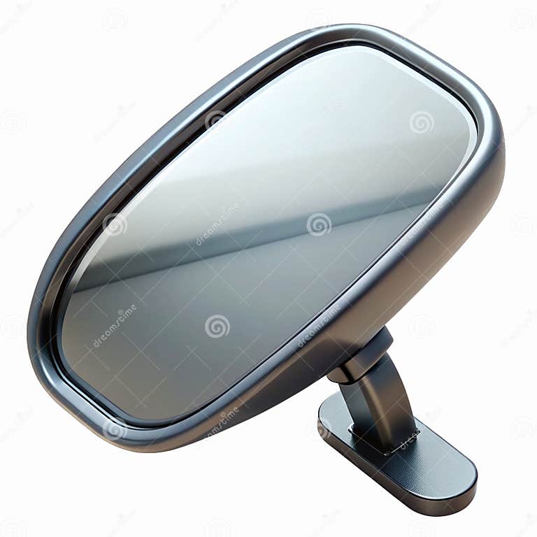 Modern Black Rectangular Car Side Mirror with Adjustable Mount and ...