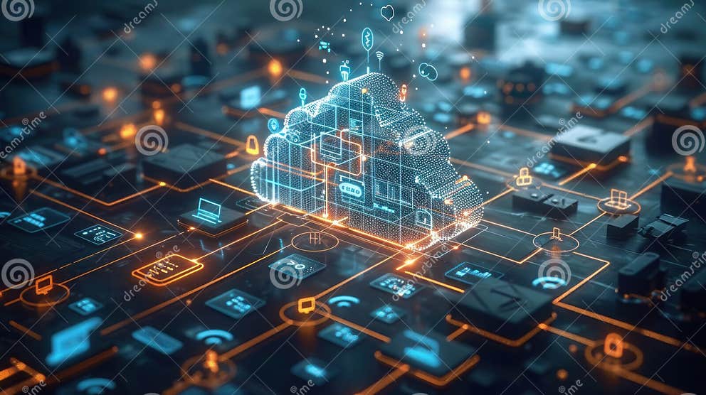 Connected Cloud Computing Devices in Data Center with IoT Smart Home ...