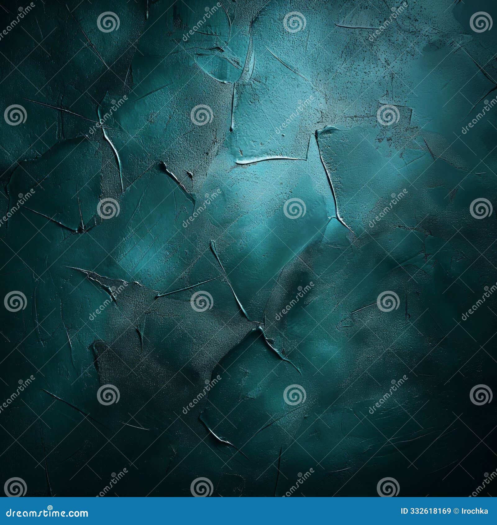 Ethereal Depths: a Textured Exploration in Dark Teal Stock Illustration ...