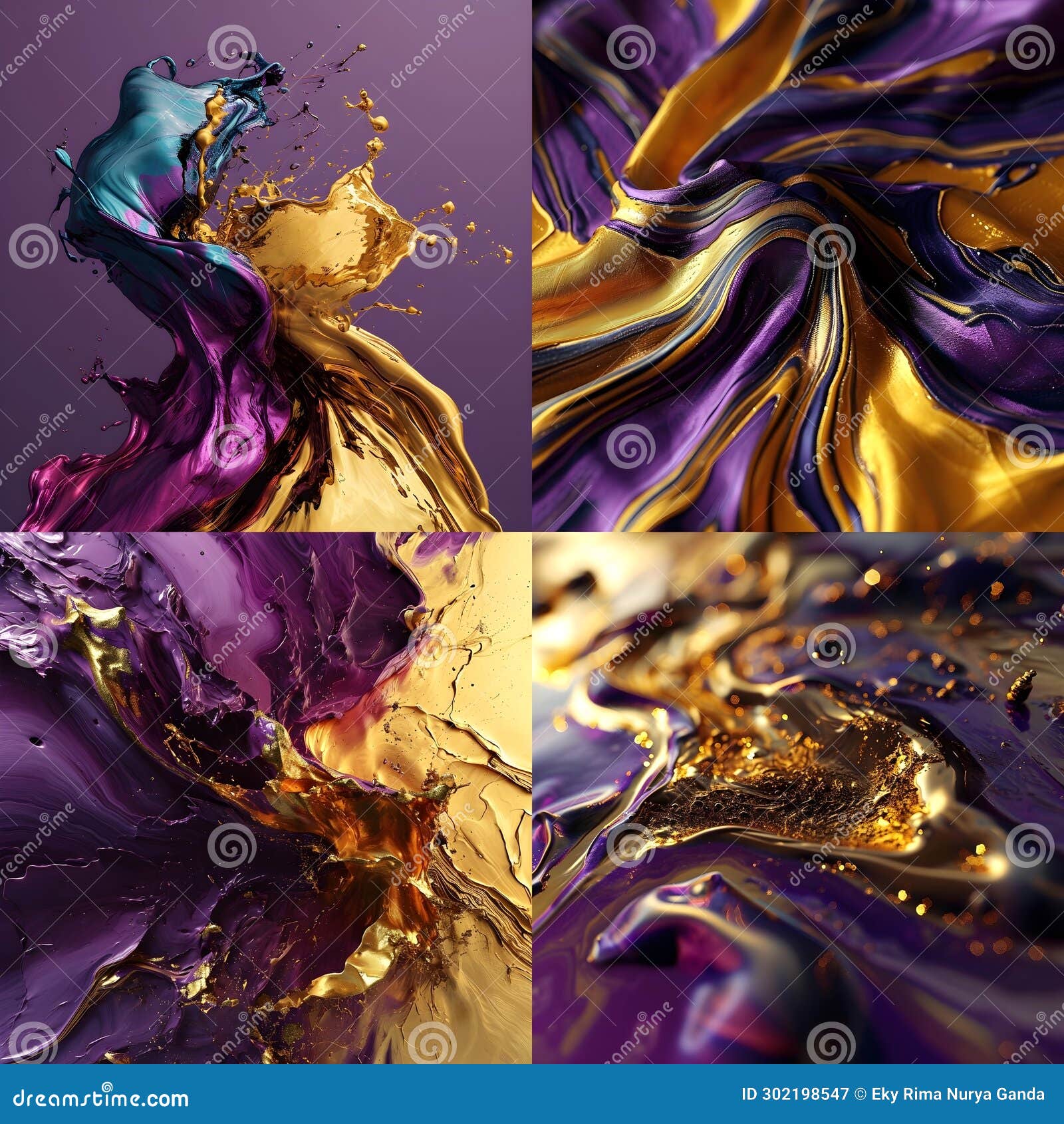 Abstract Liquid Artistry, the Dance of Colors and Textures, Fluid ...