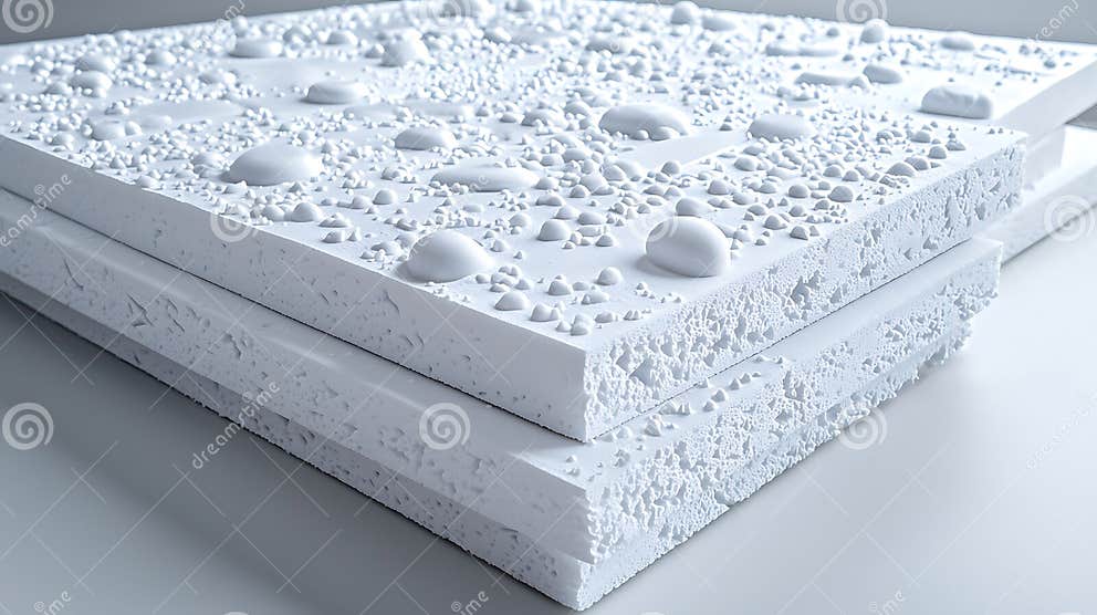 Lightweight Foam Insulation Stack for Building Use Stock Illustration ...
