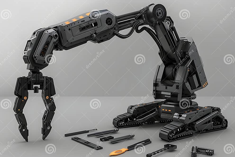Advanced Heavy Machinery with the Latest Equipment Stock Illustration ...