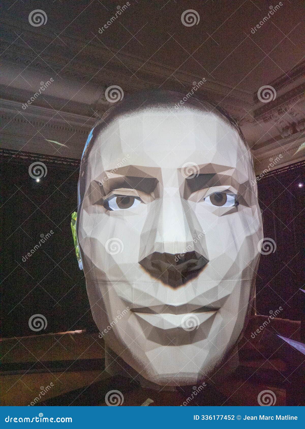 Geometric Visage: the Polygon Portrait Stock Photo - Image of geometric ...