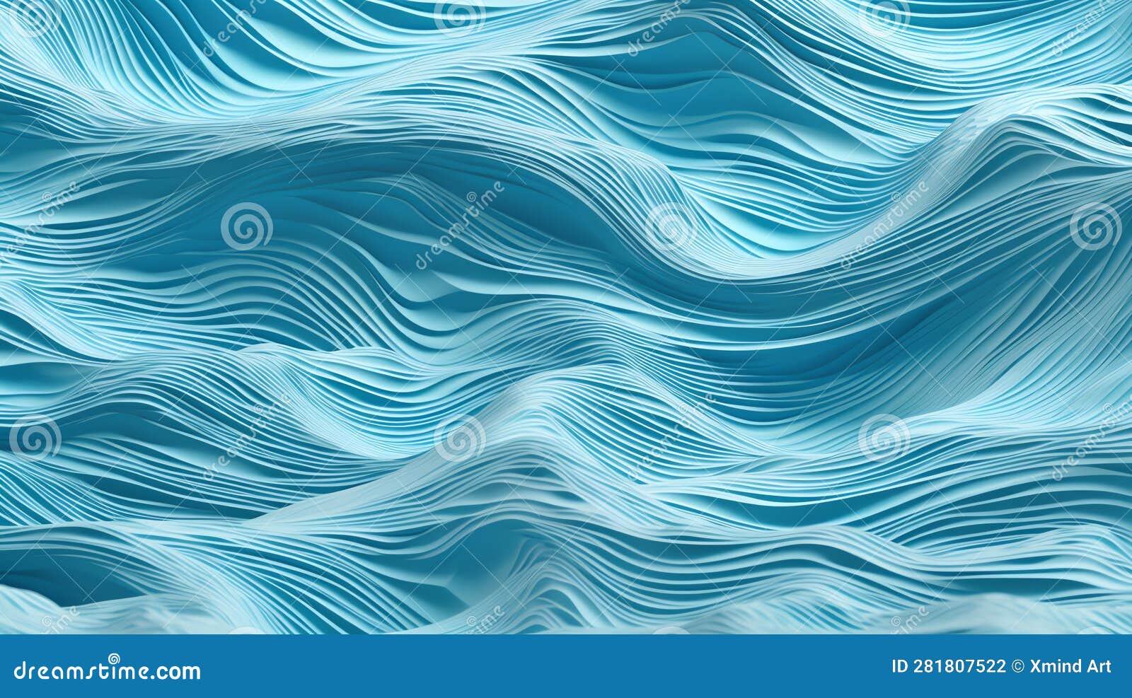 Blue Water with Wave Pattern Ai Generated Stock Illustration ...
