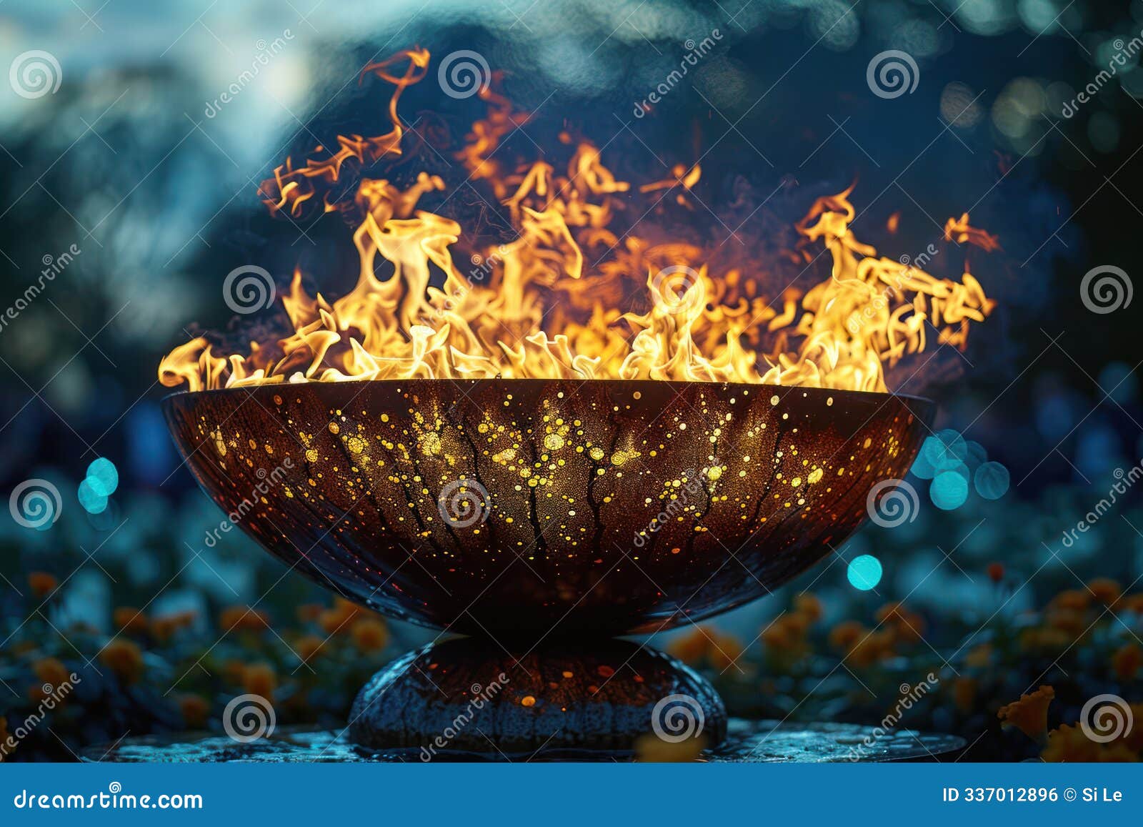 Olympic Flame Torch On Paris Eiffel Tower Background - Symbol Of ...