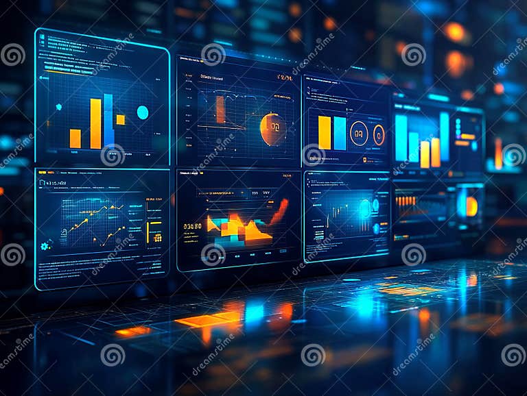 The Image Showcases a Vibrant, Technologically Advanced Environment ...