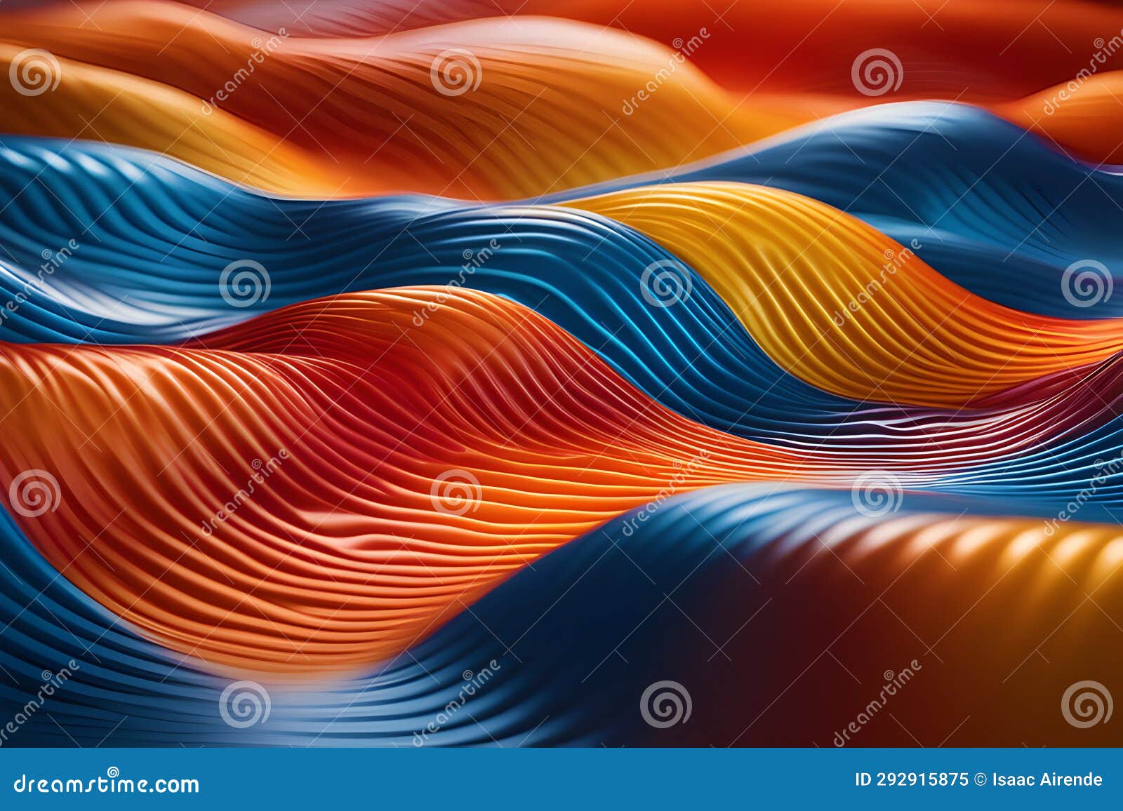 Image Showcases a Wavy Ripple-pattern Formed by a Shiny Plastic ...