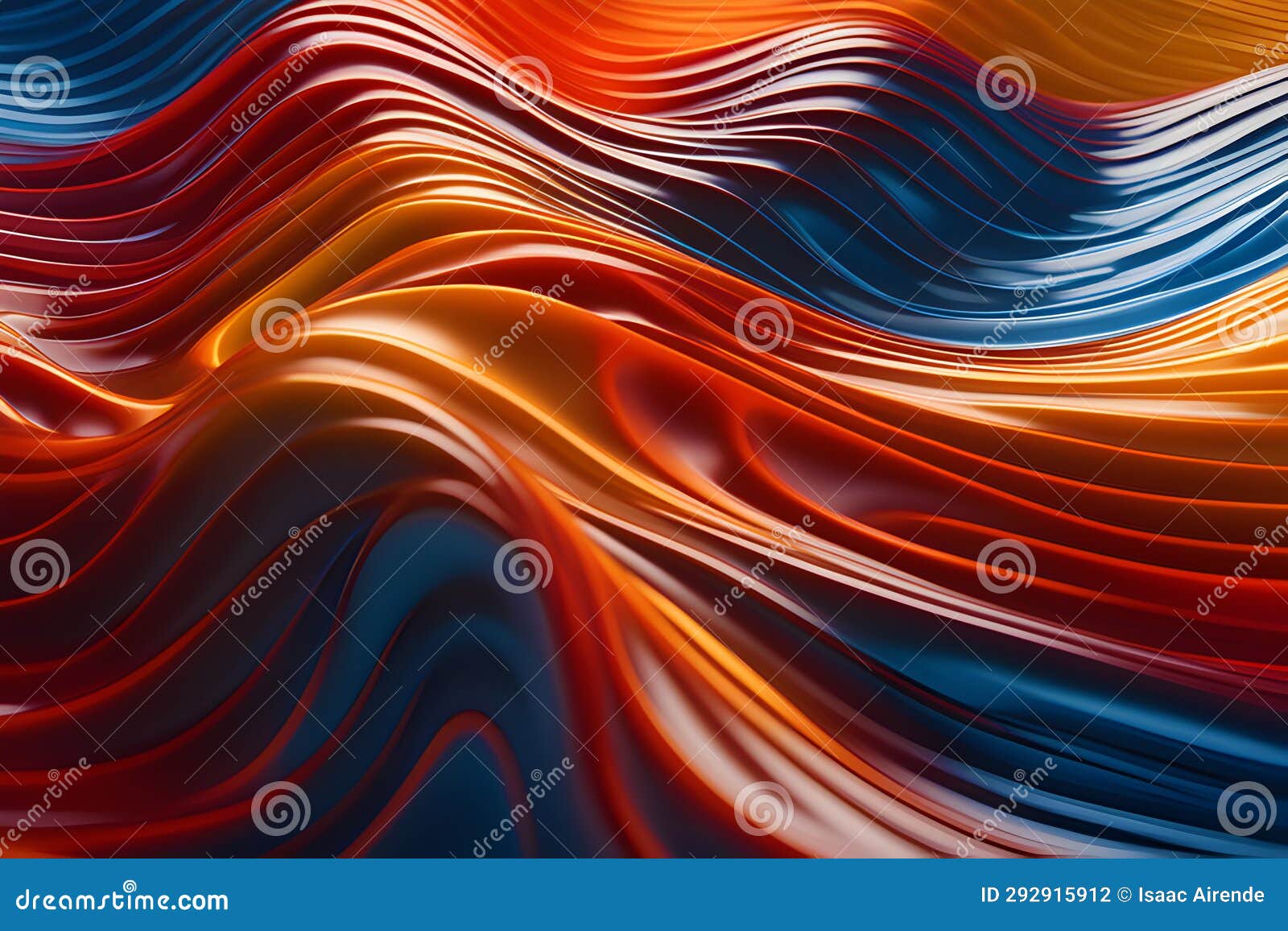 A Wavy Ripple-pattern Formed by a Shiny Platstic Generated by Ai Stock ...