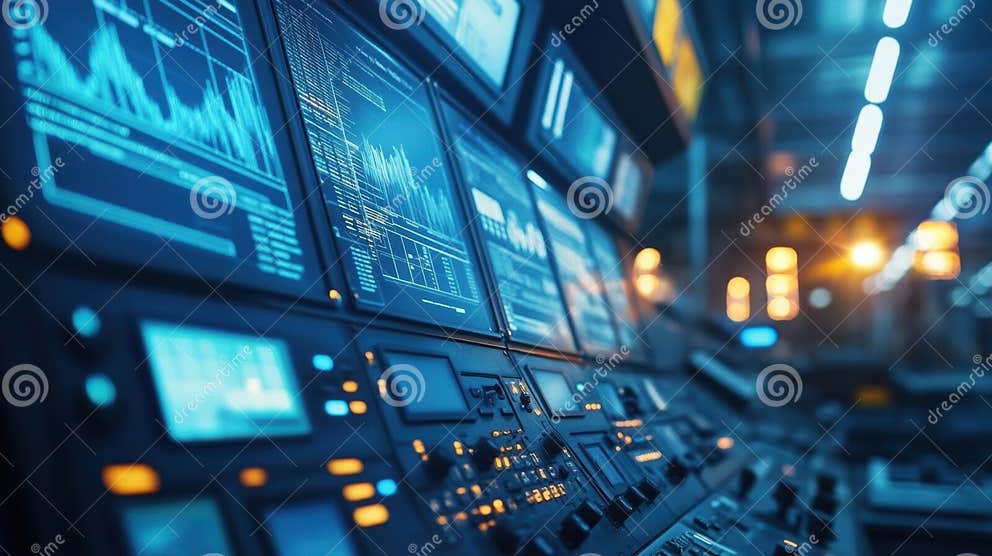 An Image Showcasing a Complex Control Panel Filled with Buttons and ...