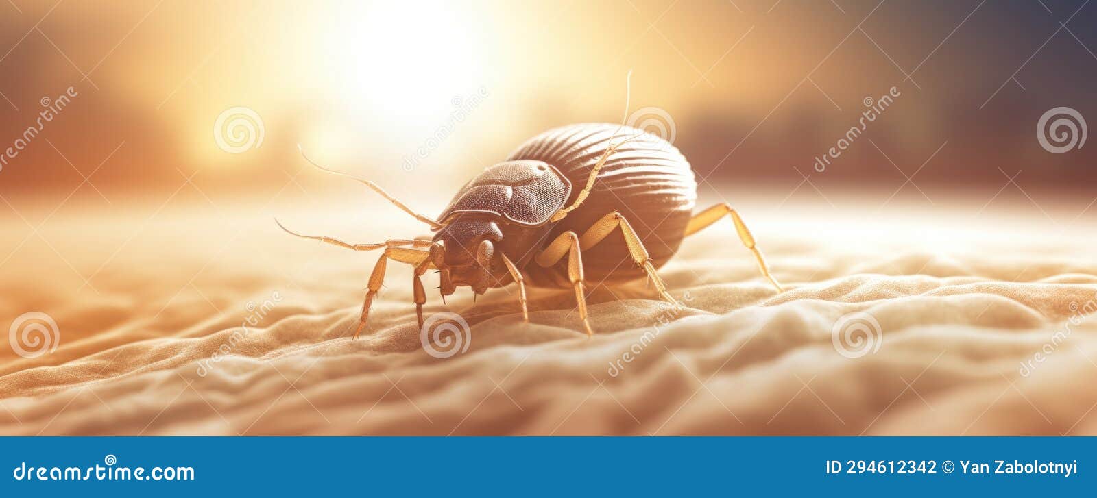 An Image Showcasing a Dust Mite within a Bed Underscoring the ...