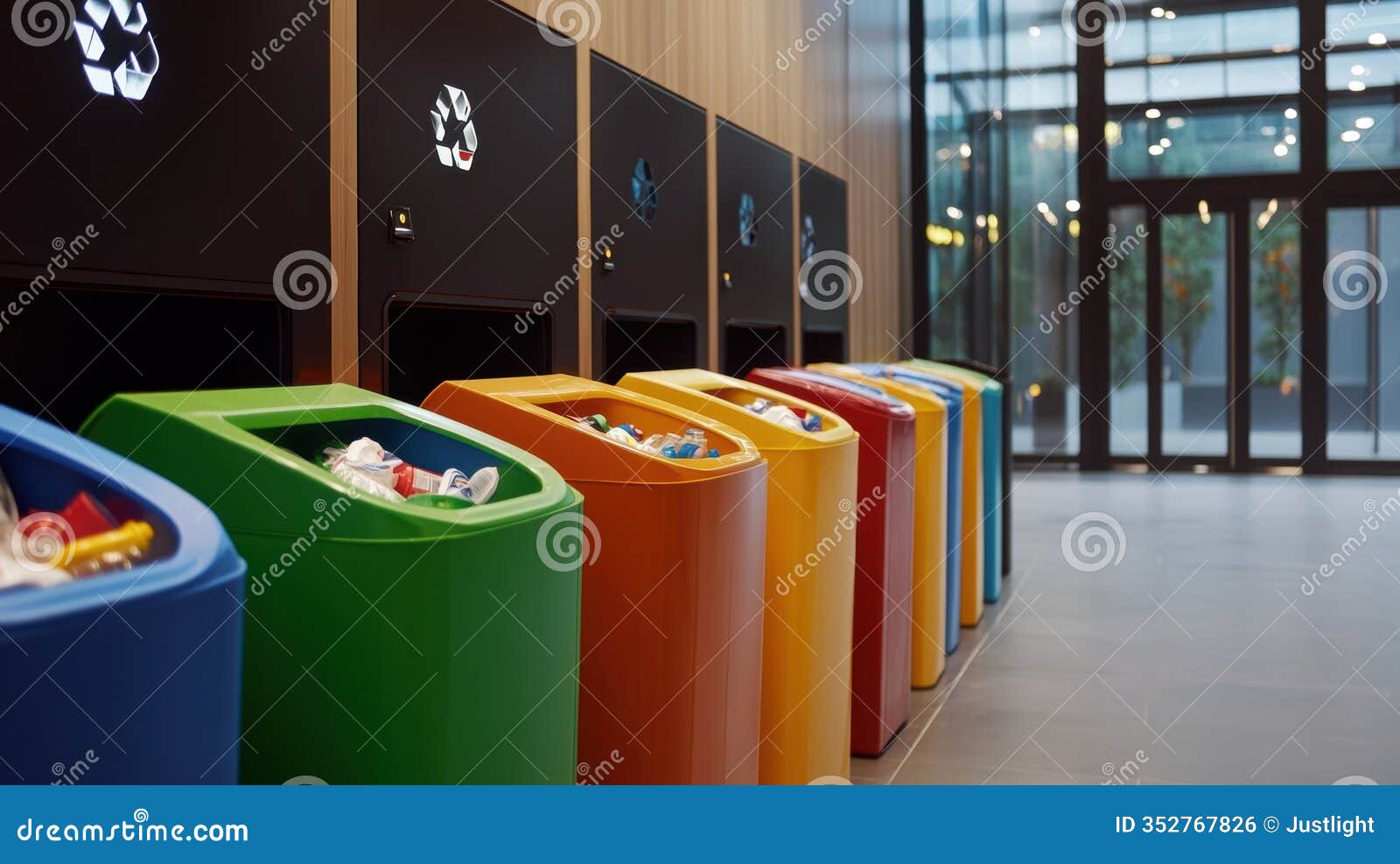 An Image Showcasing a Stateoftheart Waste Management Station with ...