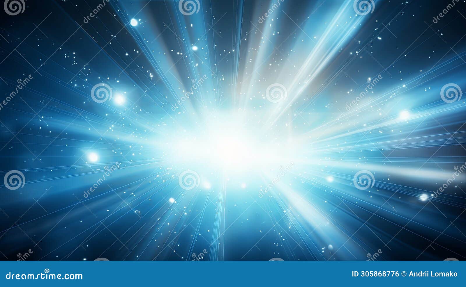 Bright Blue Star Burst Background Stock Illustration - Illustration of ...