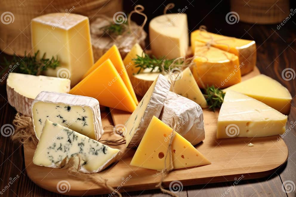 Image Showing Cheese Marked with Identification Tags Stock Photo ...